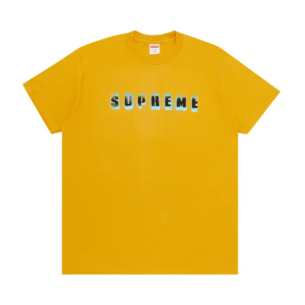 Supreme Stencil Tee 'mustard - Yellow