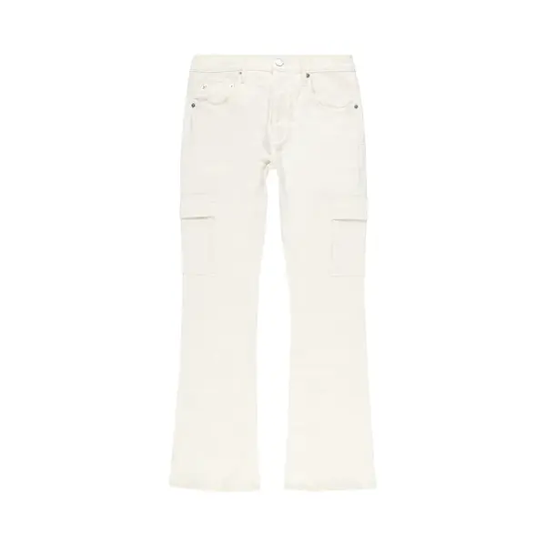 PURPLE BRAND Flare Cargo - White