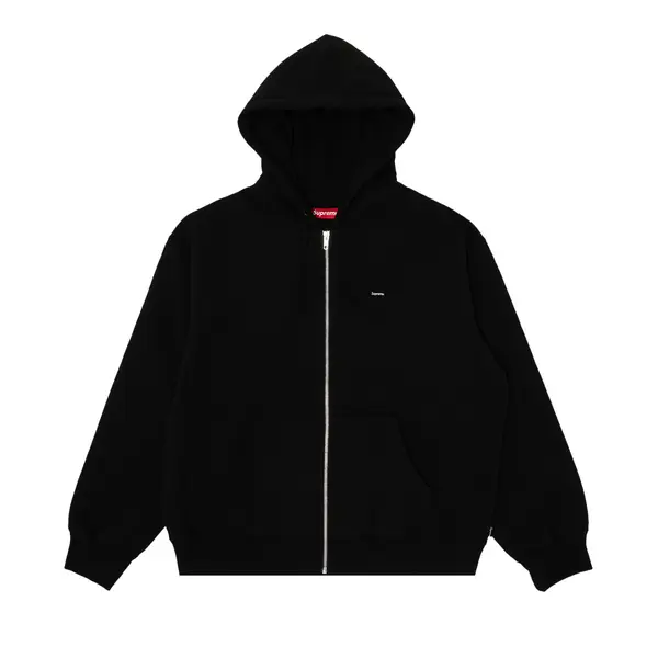 Supreme Small Box Zip Up Hooded Sweatshirt - Black