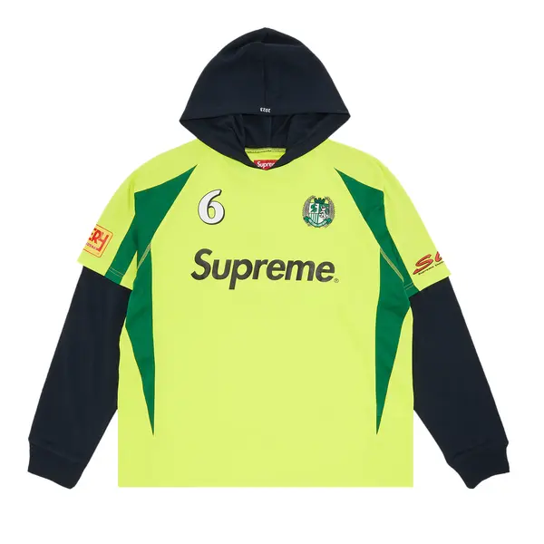 Supreme Hooded Soccer Jersey - Green