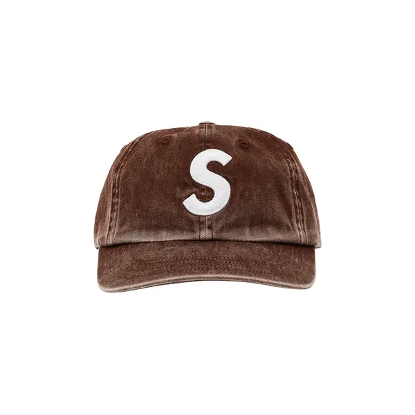 Supreme Pigment Print S Logo 6-panel Cap - Brown