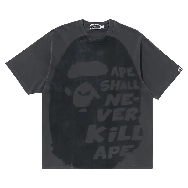 A BATHING APE Big Ape Head Tee - Black