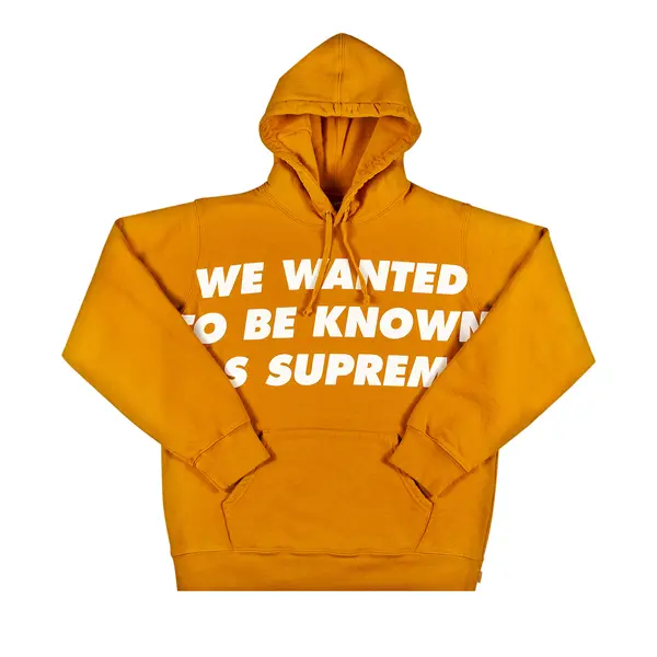 Supreme Known As Hooded Sweatshirt - Gold