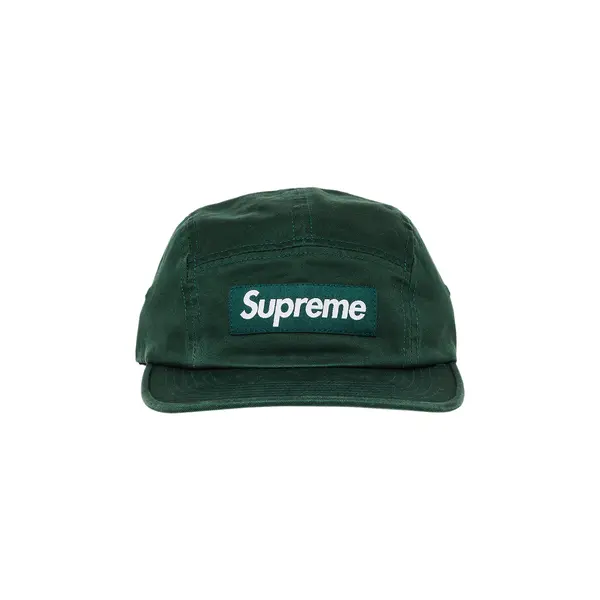 Supreme Washed Chino Twill Camp Cap - Green
