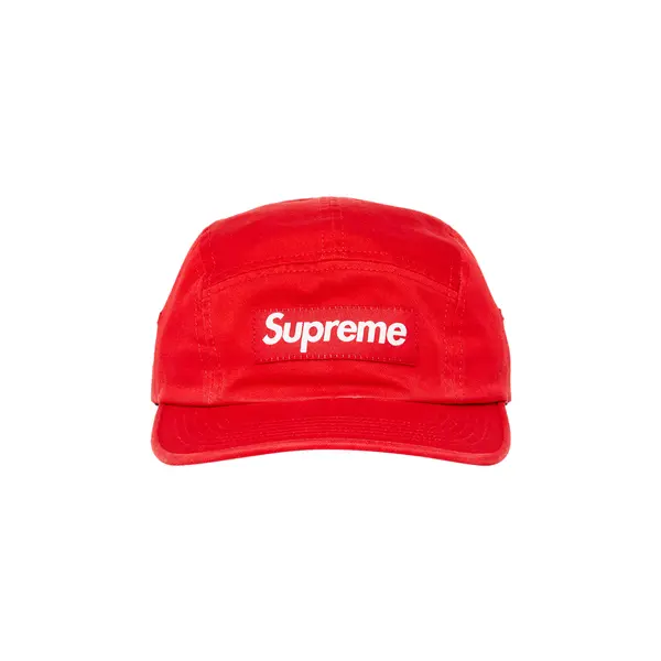Supreme Washed Chino Twill Camp Cap - Red