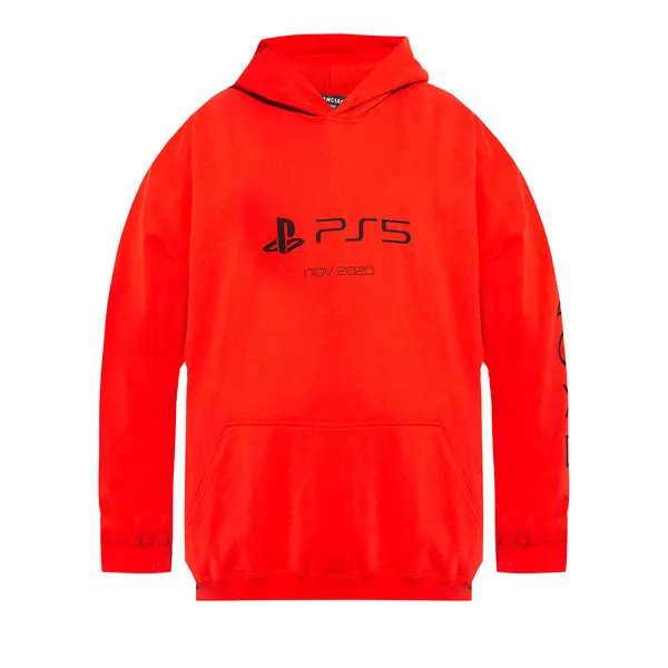 Balenciaga Playstation Boxy Hoodie - Red