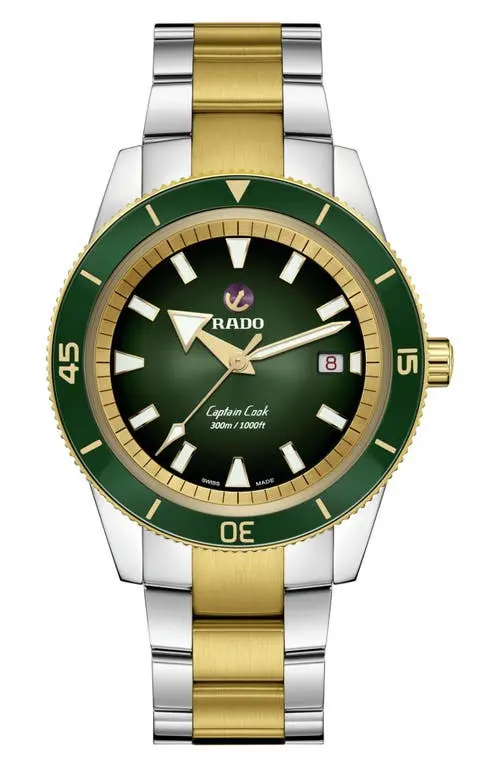 RADO Captain Cook Automatic Bracelet Watch - Green
