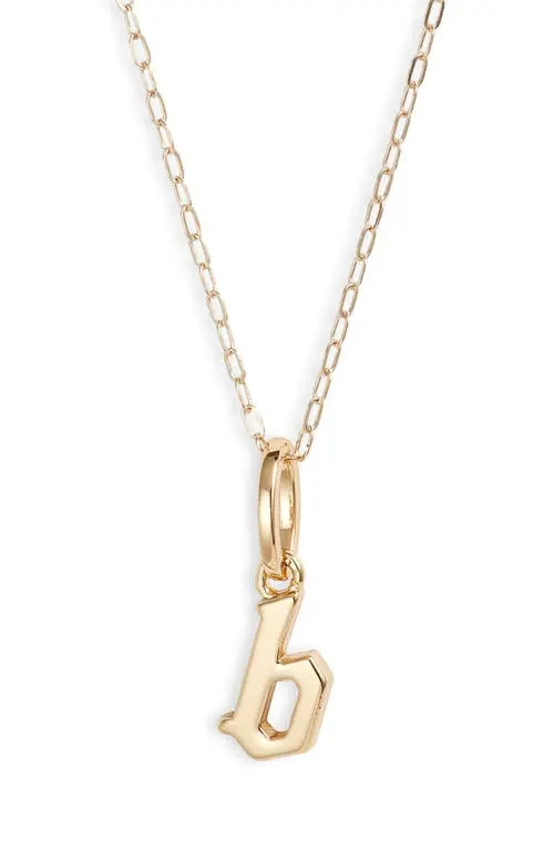 MIRANDA FRYE Customized Initial Pendant Necklace - Gold - B