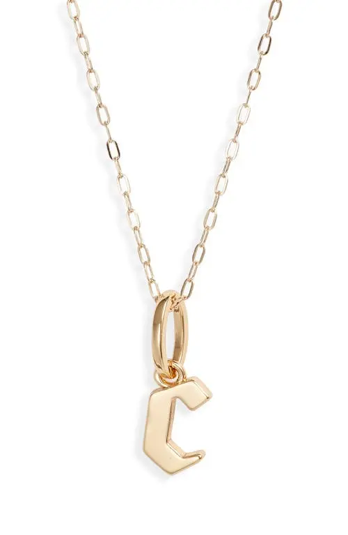 MIRANDA FRYE Customized Initial Pendant Necklace - Gold - C