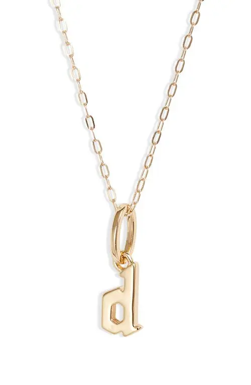 MIRANDA FRYE Customized Initial Pendant Necklace - Gold - D