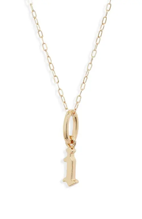 MIRANDA FRYE Customized Initial Pendant Necklace - Gold - I
