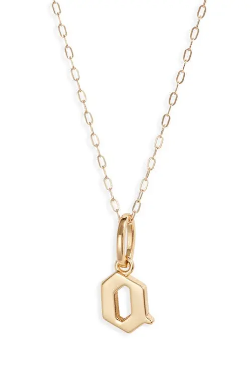 MIRANDA FRYE Customized Initial Pendant Necklace - Gold - O
