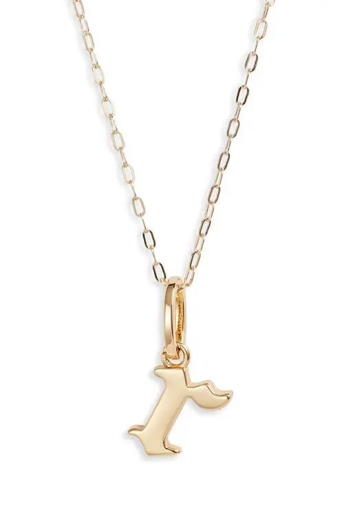 MIRANDA FRYE Customized Initial Pendant Necklace - Gold - R