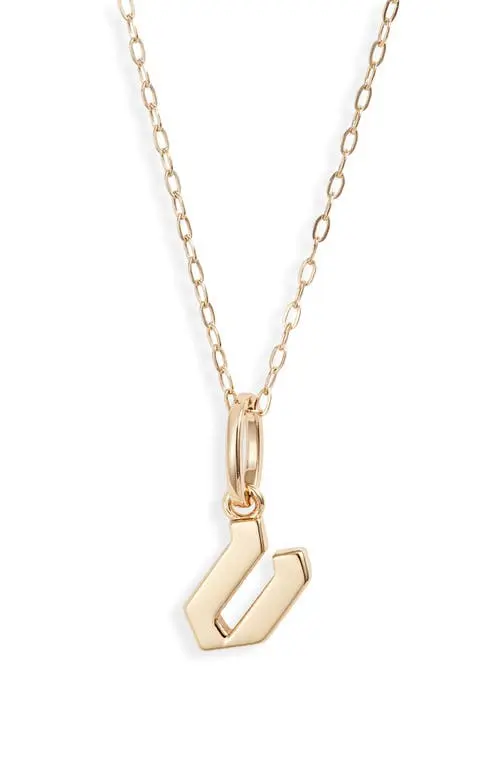 MIRANDA FRYE Customized Initial Pendant Necklace - Gold - V