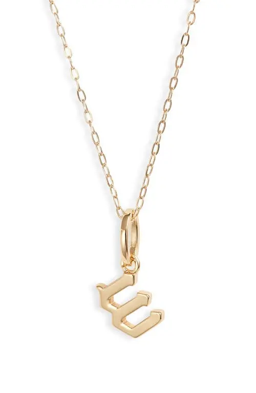 MIRANDA FRYE Customized Initial Pendant Necklace - Gold - W
