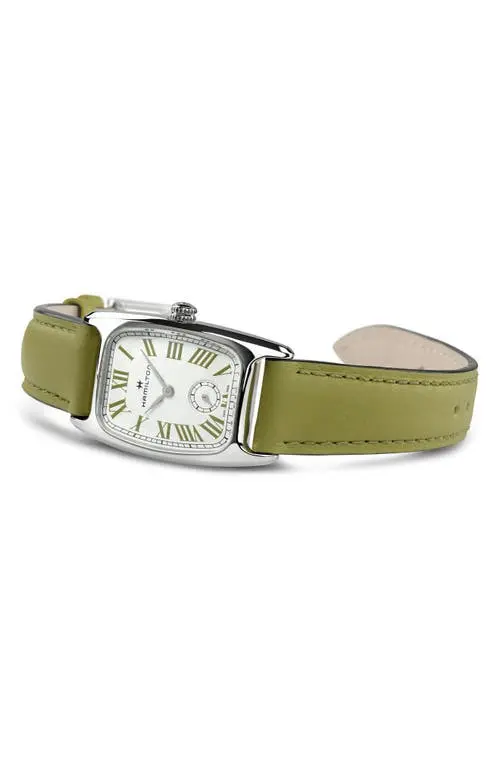 Hamilton American Classic Boulton Strap Watch - White/green