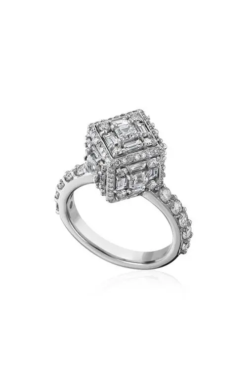 MINDI MOND Clarity Dimensional Halo Diamond Ring