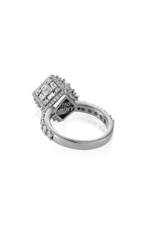 MINDI MOND Clarity Dimensional Halo Diamond Ring