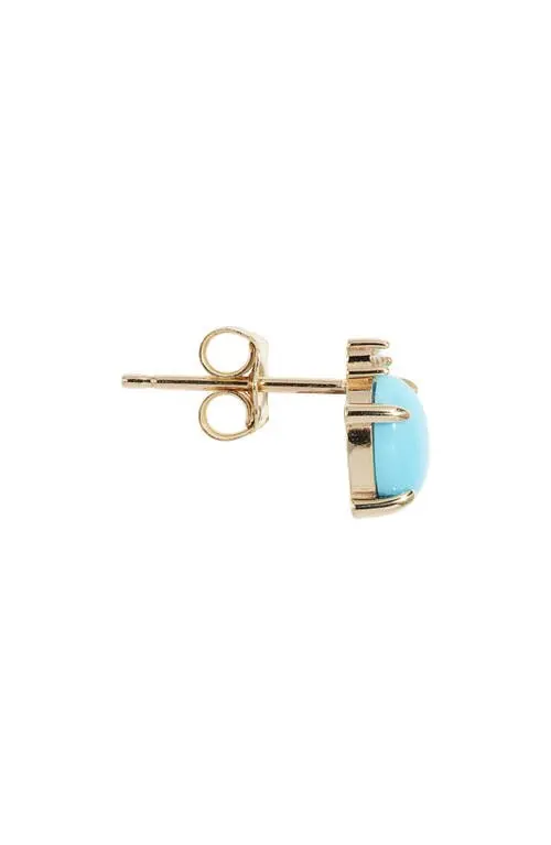 POPPY FINCH Turquoise Diamond Stud Earrings