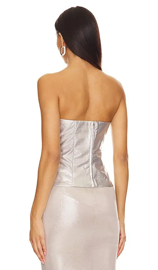 Superdown Novi Faux Leather Corset