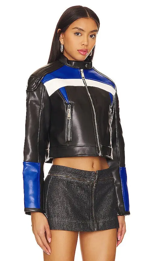 Lioness Color Block Biker Jacket