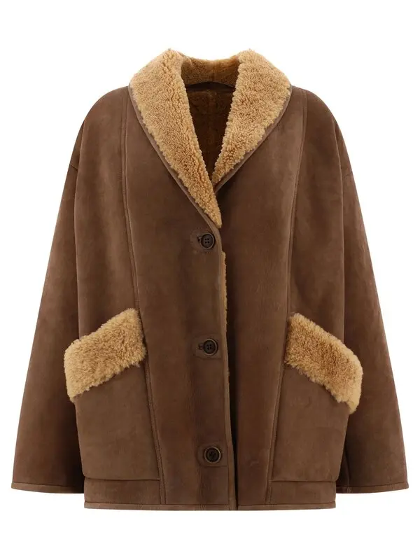 SALVATORE SANTORO Jacket With Shearling Inserts