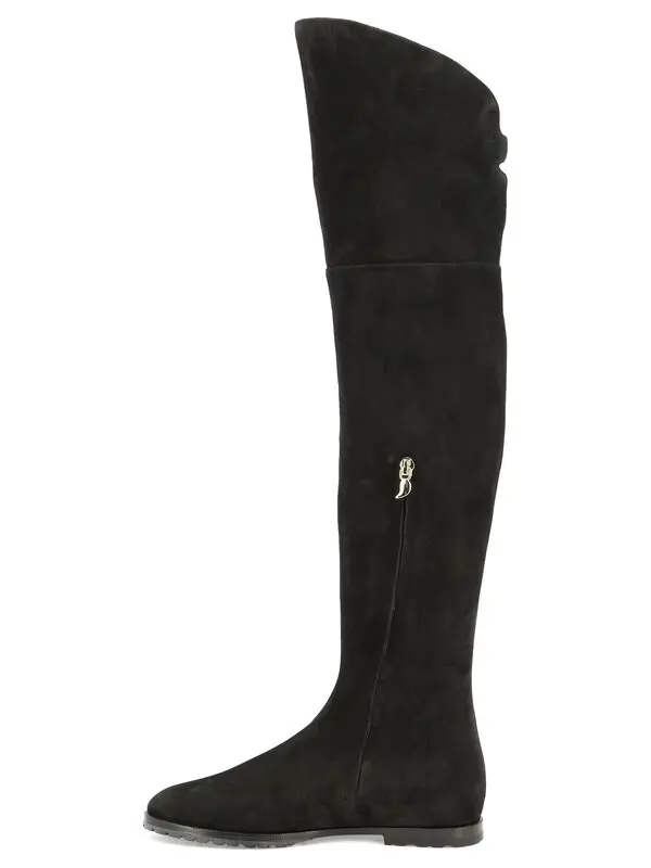 MAISON SKORPIOS Stefania Over-the-knee Boots - Black