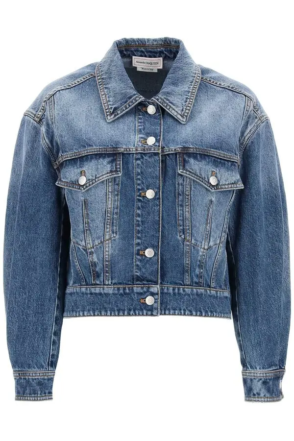 Alexander McQueen Denim Cocoon Jacket