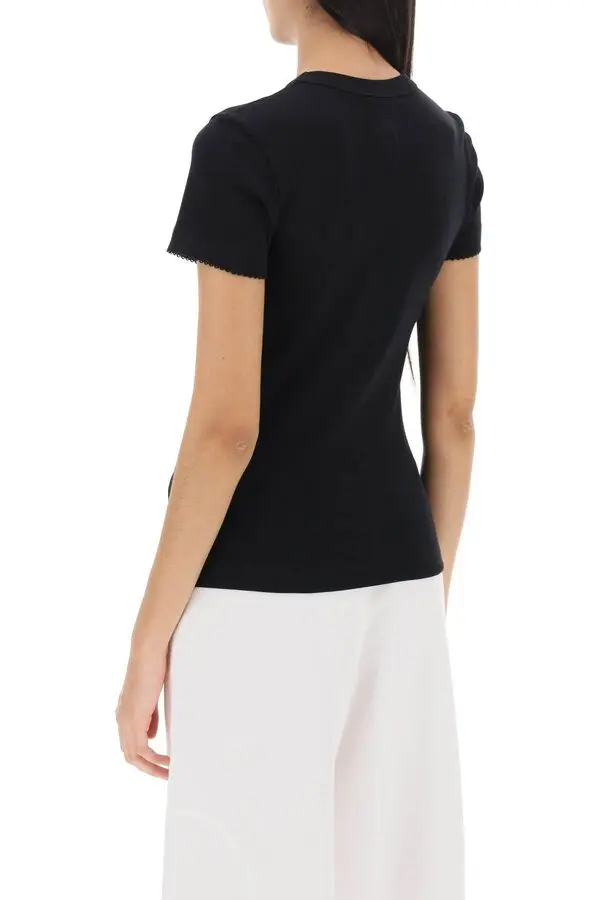 Saks Potts Uma T Shirt With Picot Details
