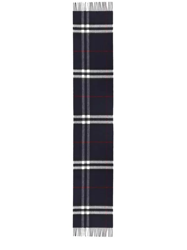 Burberry Check' Cashmere Scarf - Black