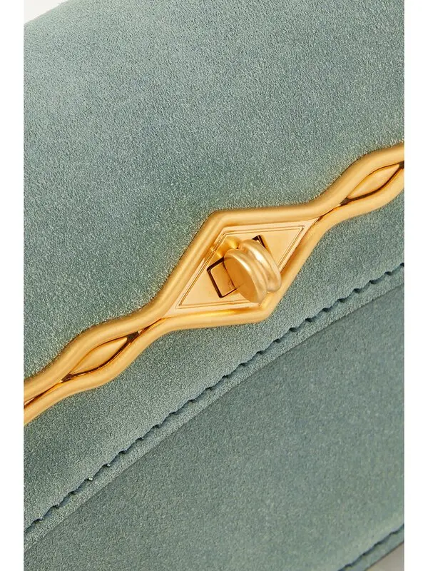 METIER Fernando Jorge Roma Mini Embellished Suede Shoulder Bag