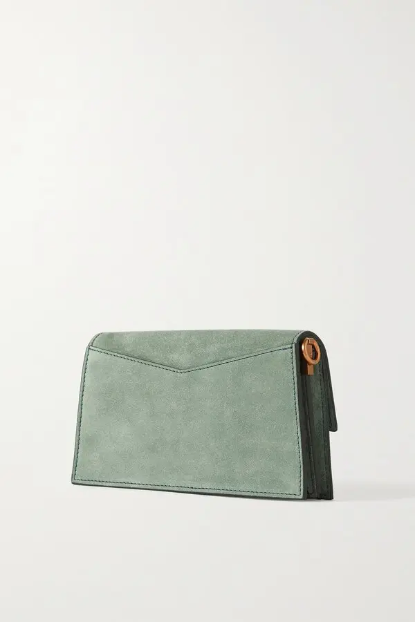 METIER Fernando Jorge Roma Mini Embellished Suede Shoulder Bag