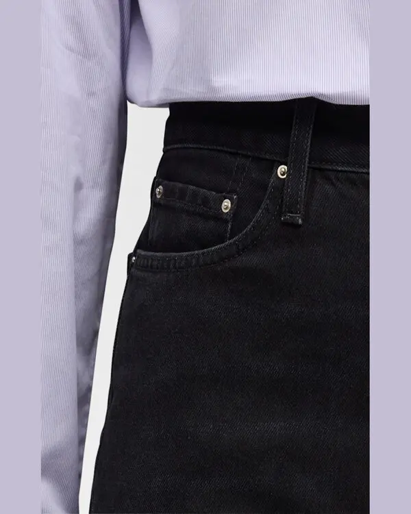 TOTEME Mid-rise Straight-leg Jeans - Open Black