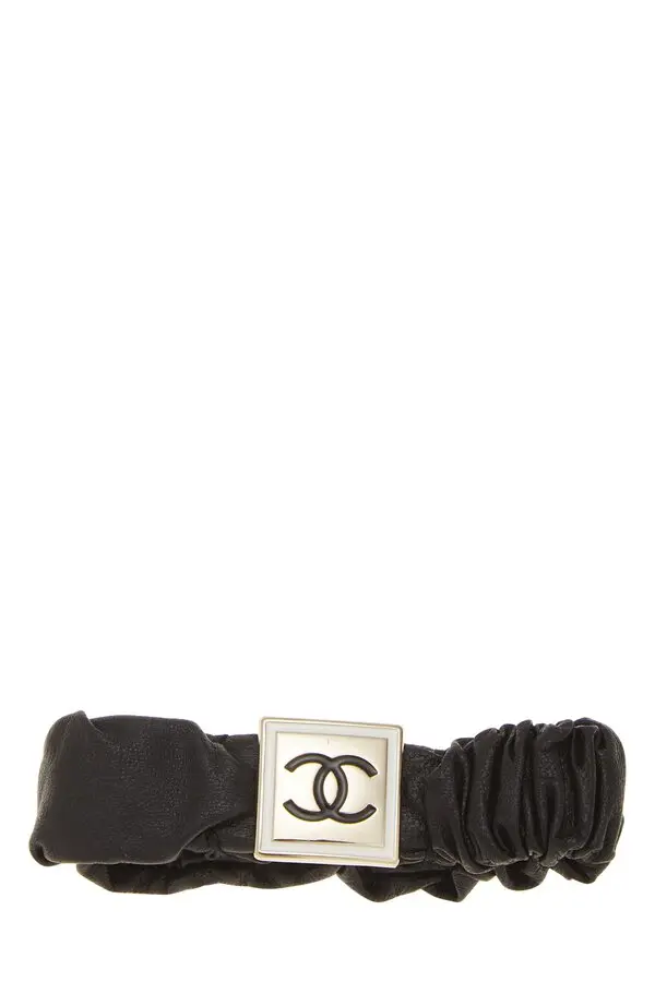 Chanel Lambskin Hair Tie - Blue