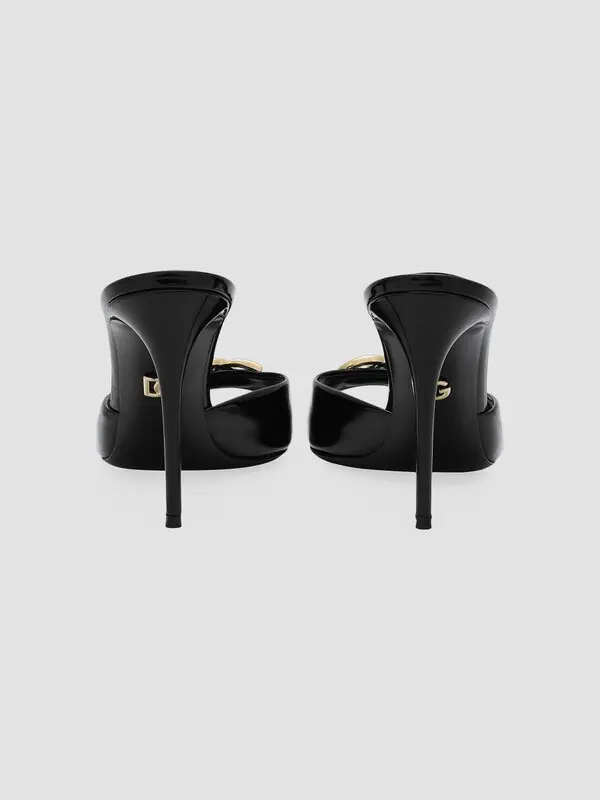 Dolce & Gabbana 90mm Leather Logo Mules