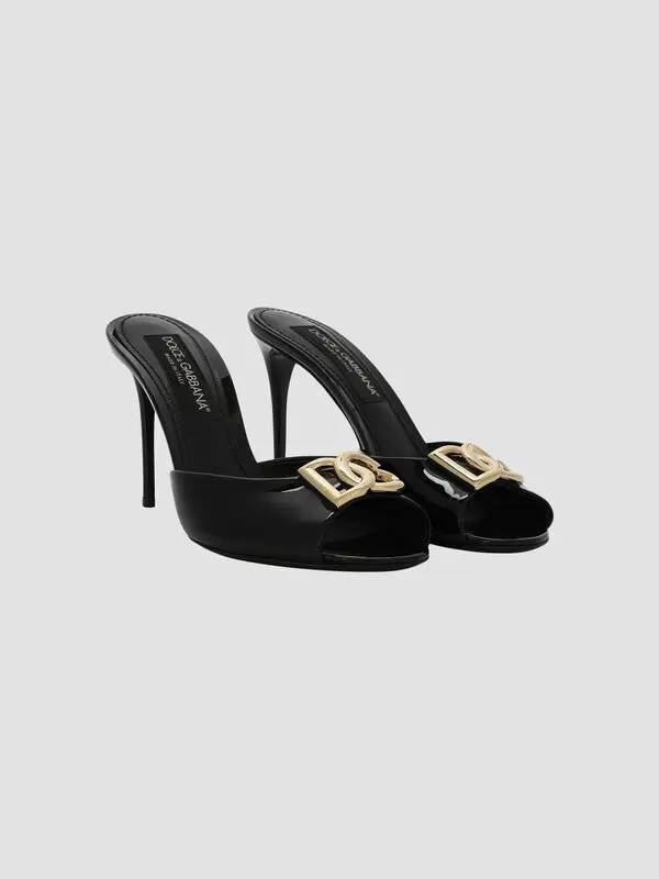 Dolce & Gabbana 90mm Leather Logo Mules