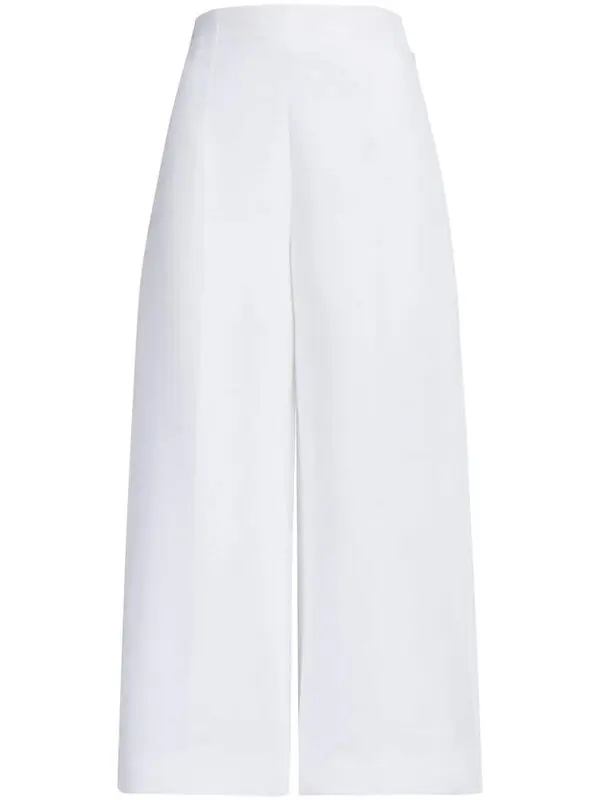 Marni Wide-leg Cropped Trousers - White