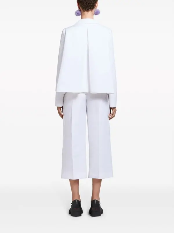 Marni Wide-leg Cropped Trousers - White