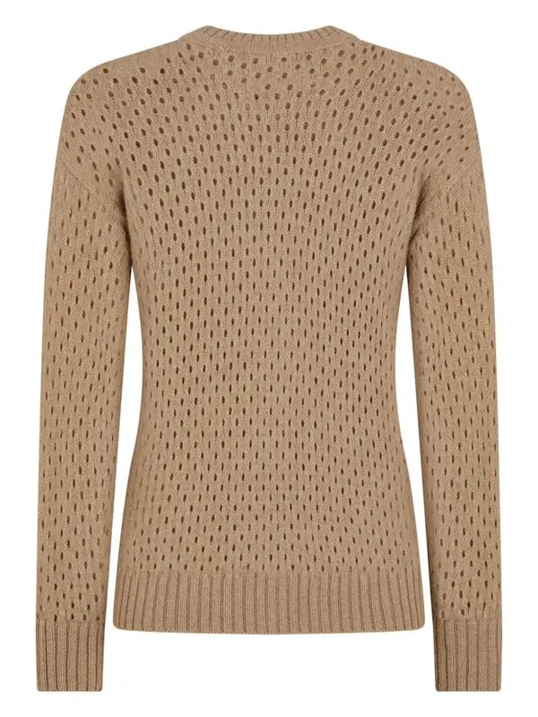 Dsquared2 Pointelle Knit Jumper With Logo Patch