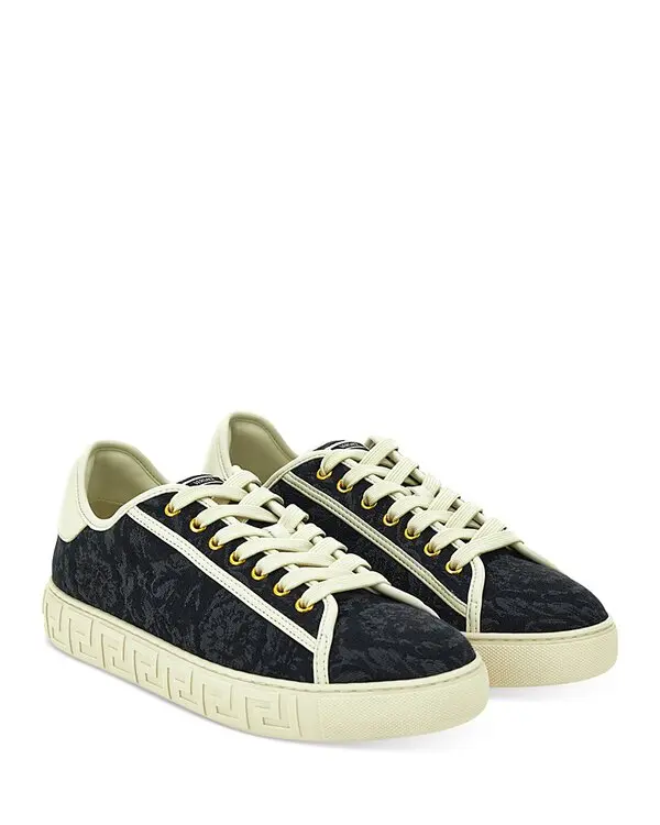 Versace Low Top Sneakers - Black/off White