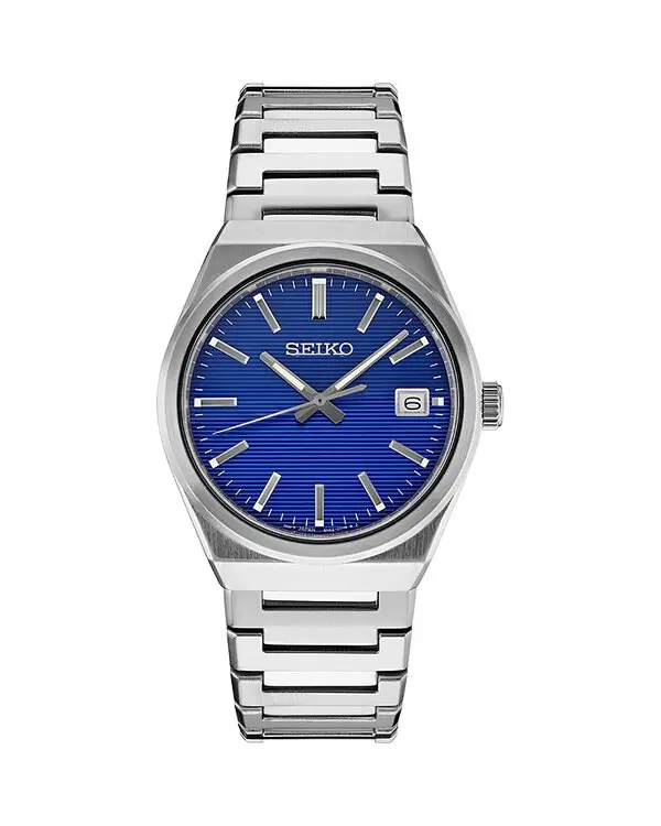 SEIKO Essentials 39mm Watch - Blue/silver