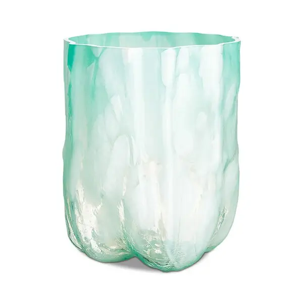 KOSTA BODA Crackle Vase, Tall - Jade Green