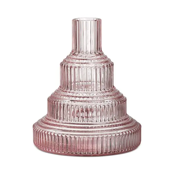 KOSTA BODA Pavilion Vase, Small - Pink