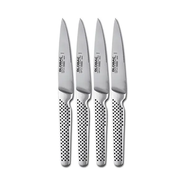 GLOBAL 4-piece Steak Knife Set - Silver