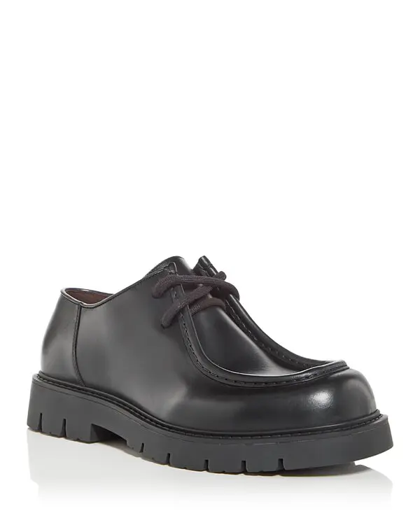 Bottega Veneta Haddock Moc Toe Loafers Nero Editorialist