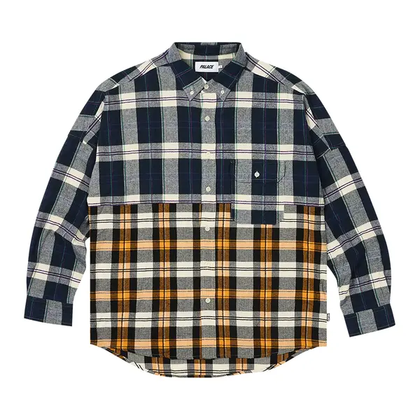 PALACE Checkmate Drop Shoulder Shirt - Blue