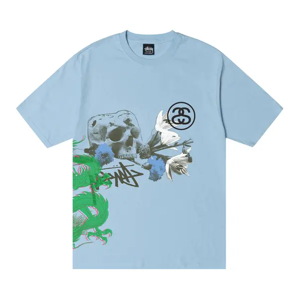 StÜssy Strike Pigment Dyed Tee 'sky - Blue