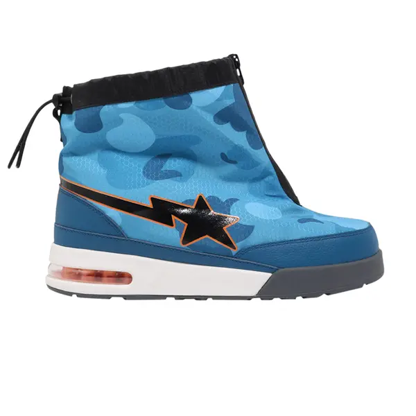 A BATHING APE Honeycomb Camo Zip Roadsta - Blue