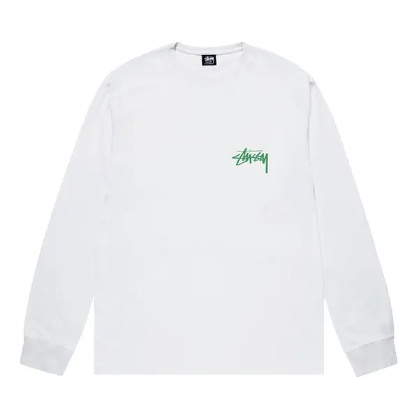 StÜssy Landin Long-sleeve Tee - White