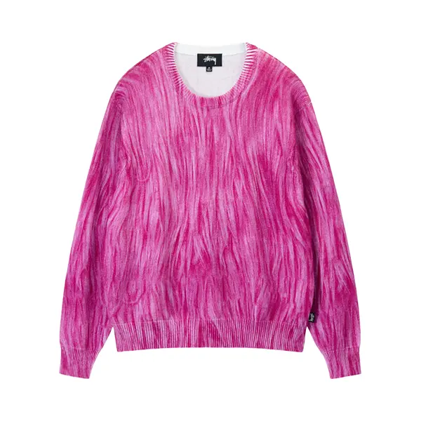 StÜssy Printed Fur Sweater